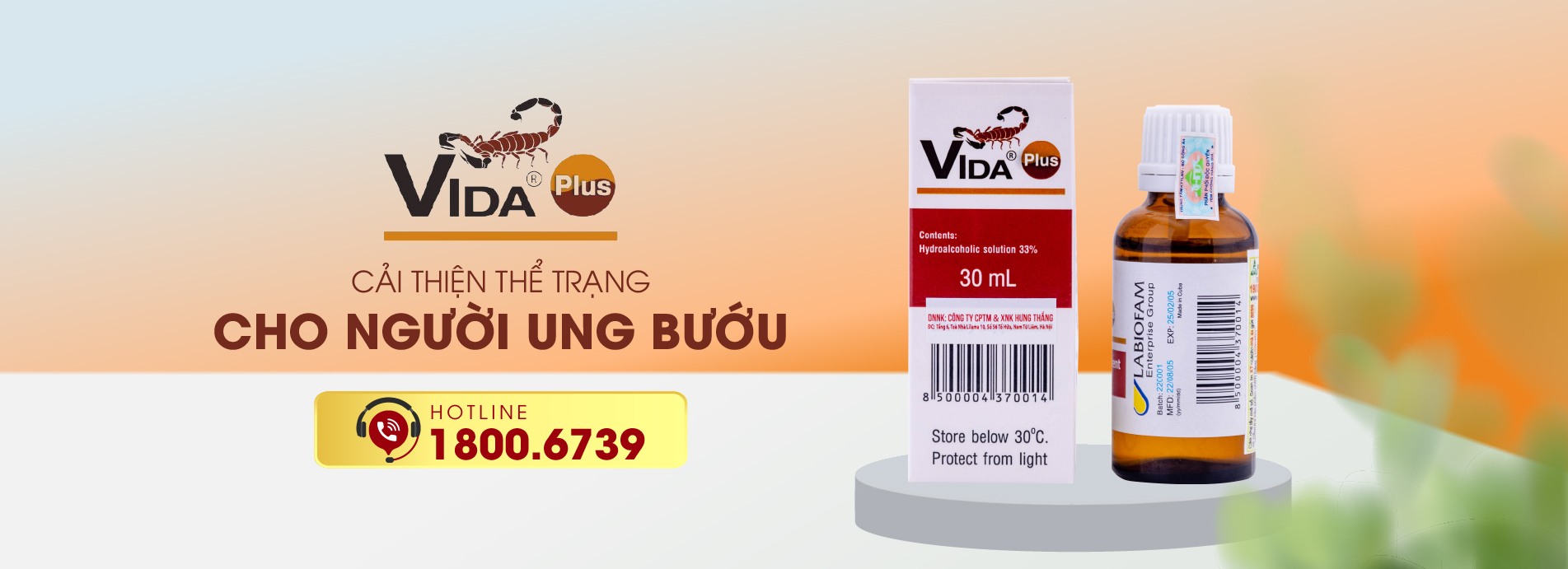 Nọc bọ cạp xanh Vida Plus Cuba Chính Hãng - Công Ty HT Pharma